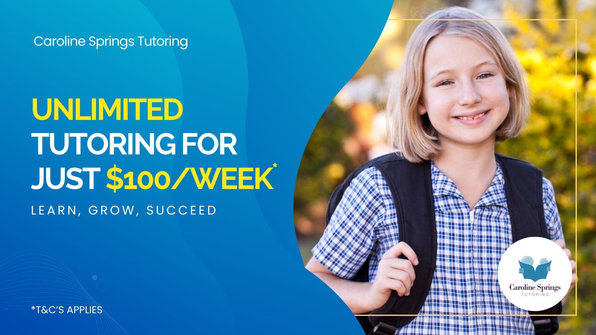 Unlimited Tutoring Lessons – Caroline Springs Tutoring